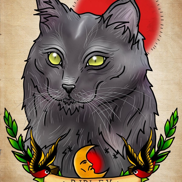 Custom Oldschool Invitation Free Motto Card - Etsy