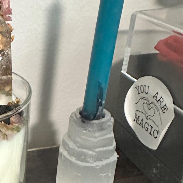 Frankincense Light Blue Spell Candles, 5" Aqua Blue Chime Candles ...