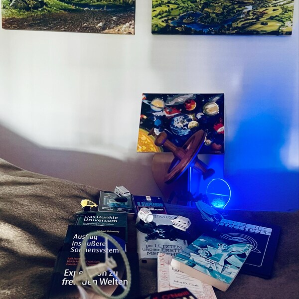 NASA O Neill Cylinder I Canvas/poster Art, Science Fiction Wall Art ...