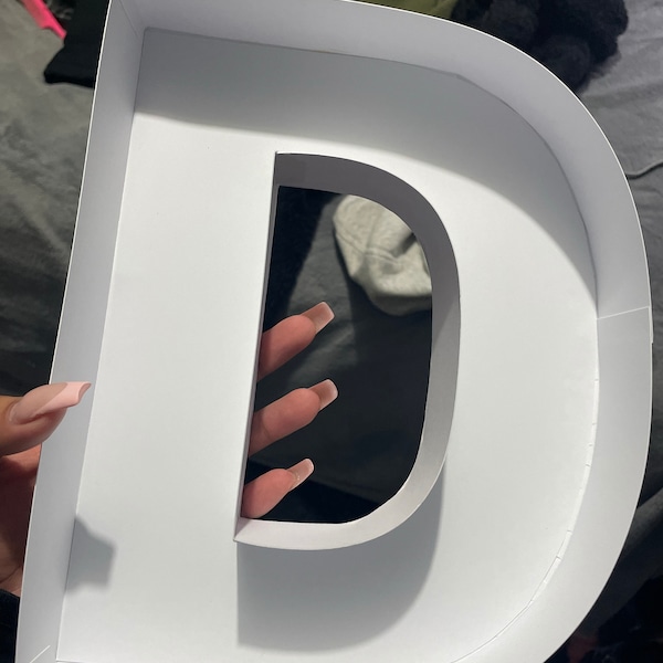 Fillable Box Letter D (size 10inch Tall) - Etsy