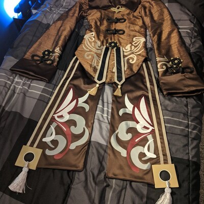 Hu Tao Genshin Impact Cosplay Sewing Pattern, Hu Tao Costume, Genshin ...