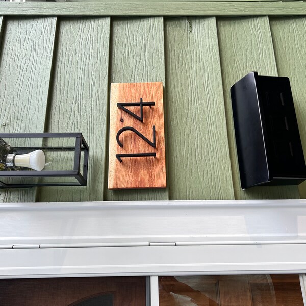 Modern Address Sign Modern House Number Sign Modern House Numbers ...