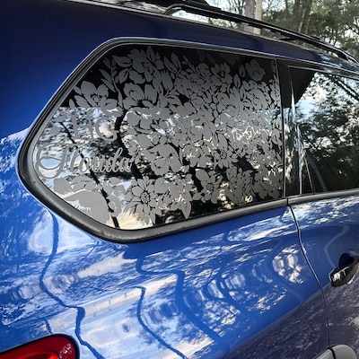 Floral Print SVG File, Digital. Adjustable, Window, Car, Truck Decal - Etsy