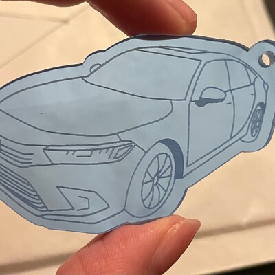 Custom Car Acrylic Keychain - Etsy
