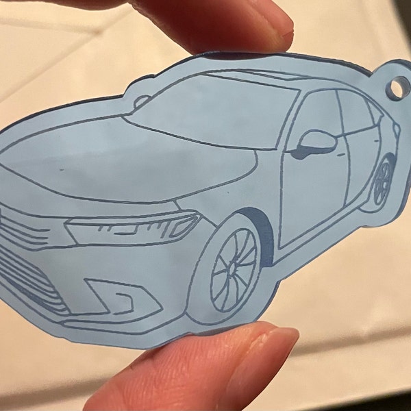 Custom Car Acrylic Keychain - Etsy