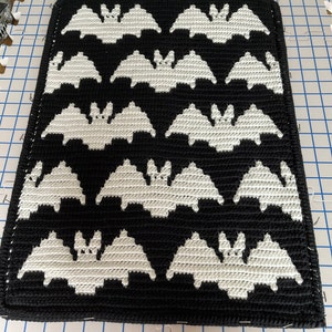 Big Bats Overlay Mosaic Pattern - Etsy