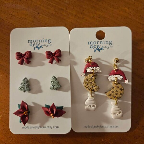 Polymer Clay Gift Tags Christmas Tags Thank You Tags Mr. & Mrs. Tags - Etsy