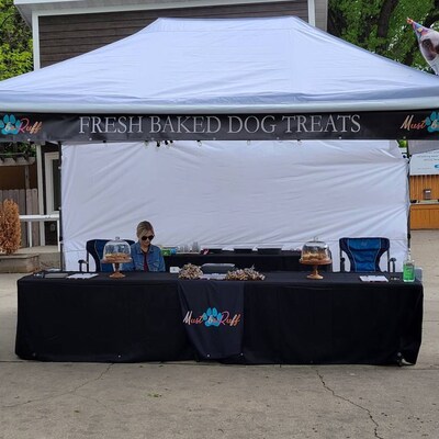 Canopy Vinyl Banner 9ft X 1ft Full Color Custom Printed Banner Full Kit ...