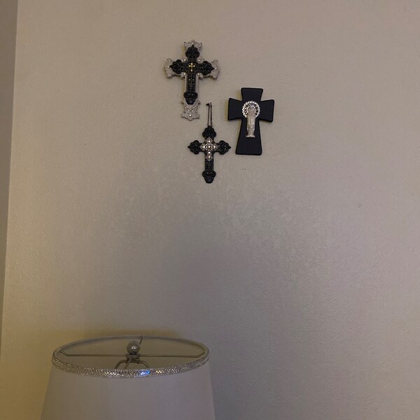Wall Cross, Wood Cross, Metal Cross, Silver Cross, Decorative Cross ...