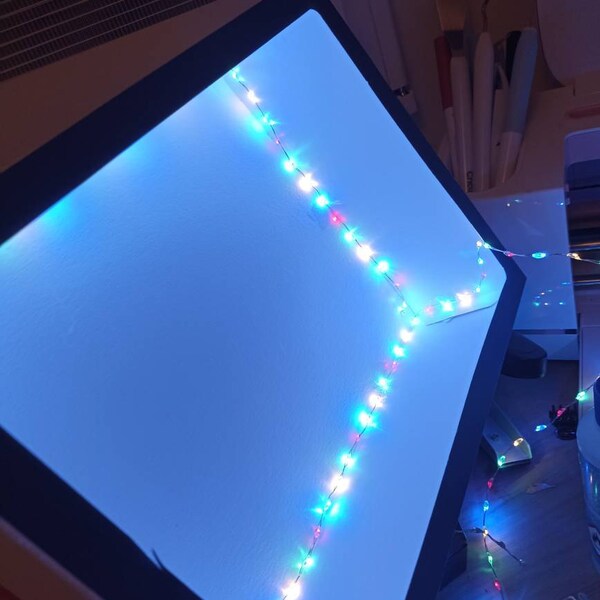 Paper Cut Light Box Frame Template 20.4x26.4 Cm - Shadow Box Template ...