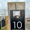 K Smart Sign Bellissima S1 Laser Cut Matt White & Black Marble Floating ...