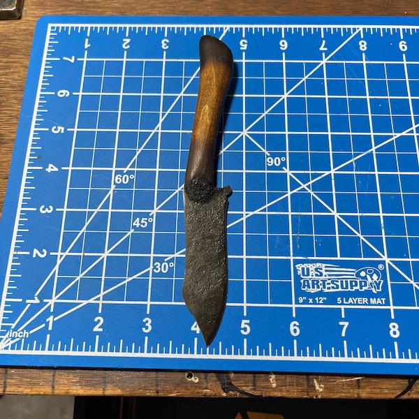 Handmade Knife, Mountain Man Frontier Sheath, Forged Knife, Bushcraft ...