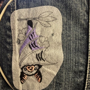 Pagan Art Hand Embroidery Pattern PDF With Laurels and Moon - Etsy