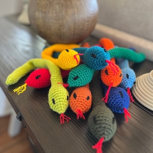 Fidget Snake Crochet PDF Pattern, Sensory Aid, Therapy Toy, Fidget Toy ...