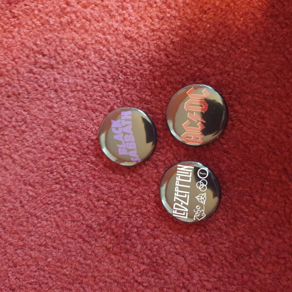 Crust Punk Heavy Metal Pinback Button Pins, Band Pins, Music Pins, DIY ...