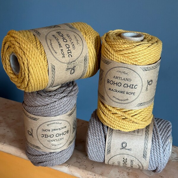 Macrame Polypropylene Boho Chic OUTDOOR - 4 Mm PP 3 Ply Twisted Macrame ...