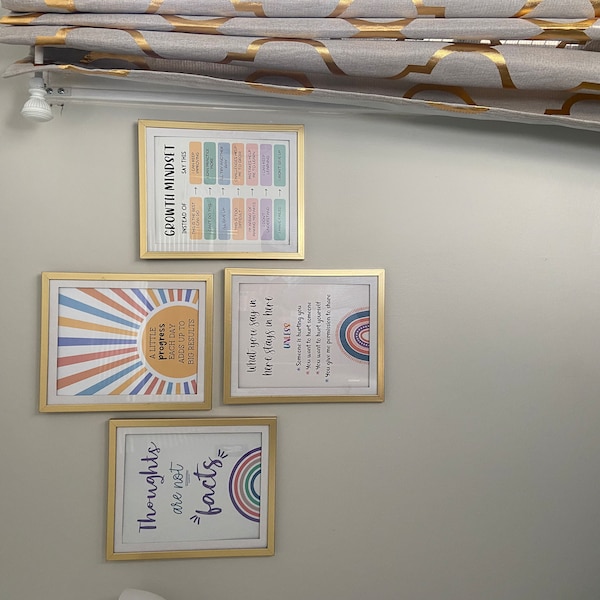 18 School Counseling Signs Posters Psychologist Office Decor Counselor ...