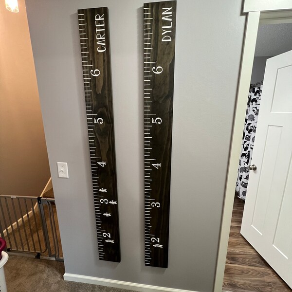 Personalized Height Ruler for Kids – Handmade Wooden Growth Chart With ...