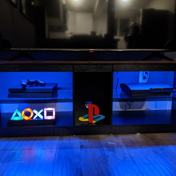 Sony Playstation Logo 7" Shelf Display - Retro Video Games PS1 Logo - Etsy