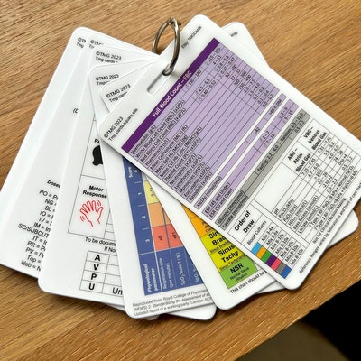 Set of 10 Healthcare, Nursing, Medical Educational Pocket Cards ...