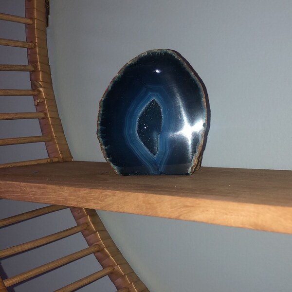 Blue Agate Geode, Brazilian Agate Geode, Geode, Crystal, Blue, Natural ...