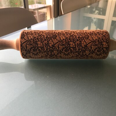 Nativity Engraved Rolling Pin CHRISTMAS Cookies Embossing Rolling Pin ...