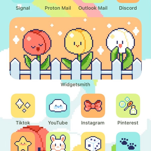 63 App Icon Pack / Happy Sunday / Kidcore / Wallpapers & Widgets ...