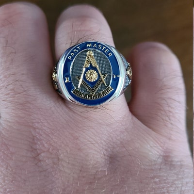 Past Master Ring Signet Ring Masonic Freemason Jewelry Master Mason ...