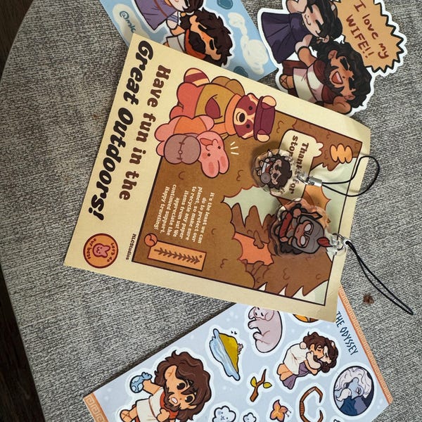 Odyssey Sticker Sheet, Odysseus Penelope Greek Mythology, Stationary ...