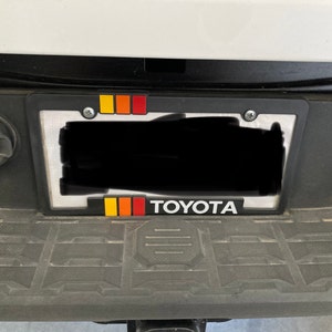 Vintage-toyota-retro-style-license-plate-frame-trd-offroad-tac - Etsy