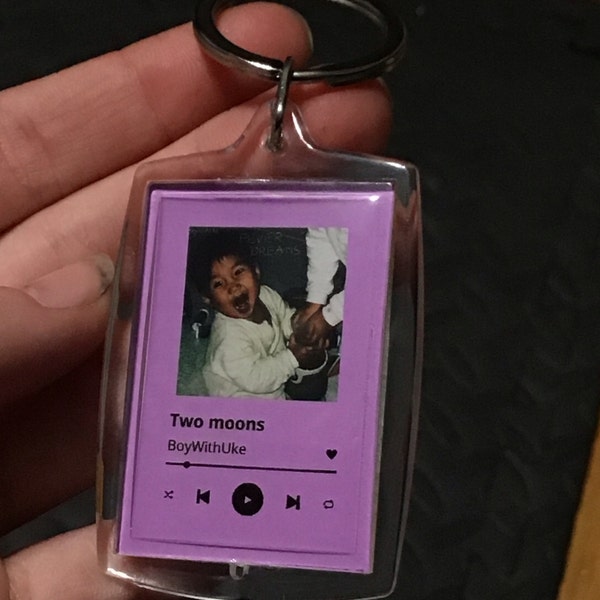 Personalized Song Keychain, Custom Music Keychain, Custom Anniversary ...