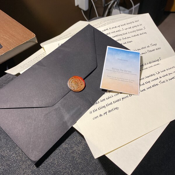 SPECIALIST: Letter Inspired by Papa Emeritus IV - Etsy