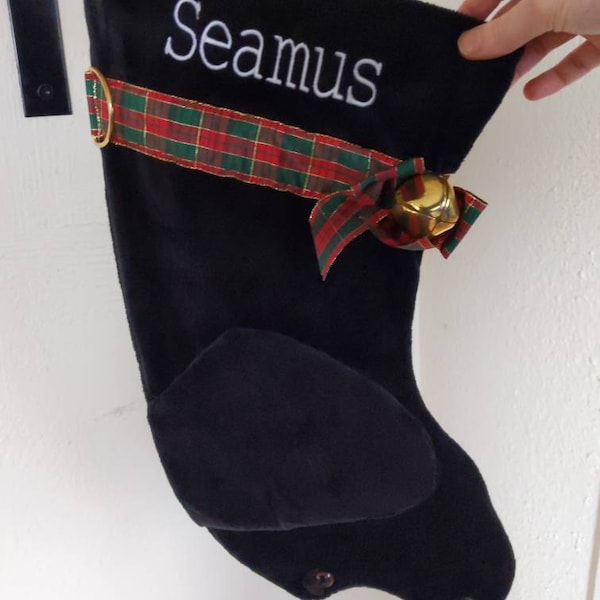 Personalized Labrador Retriever Christmas Stocking / Black Lab Stocking ...