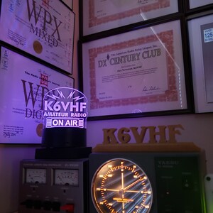 Ham Radio Lighted on Air Callsign Display LED Amateur Radio - Etsy