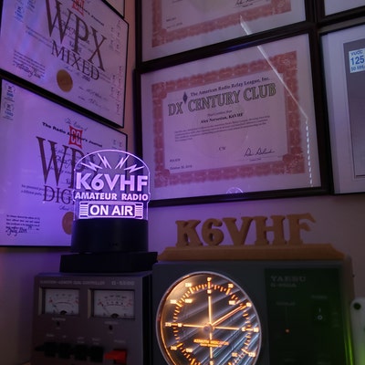 Ham Radio Lighted on Air Callsign Display LED Amateur Radio - Etsy