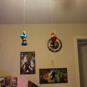 Avengers Ceiling Fan/light Pull Chains Ironman Thor - Etsy