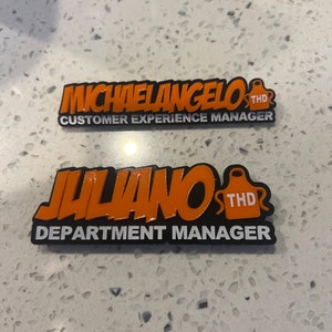 BULK 10 Magnetic Name Tags - Etsy