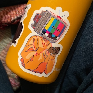 TV Head Waterproof Sticker - Etsy