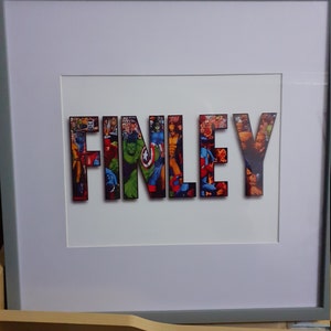 Personalised MARVEL NAME Word Art Custom Print Gift Keepsake - Etsy