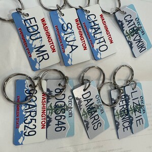 Personalized Engraved California Classic Replica License Plate Keychain ...