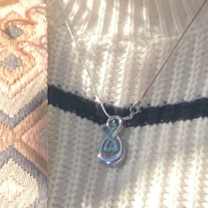 Personalized Infinity Necklace for Ashes, Infinity Charm Memorial ...