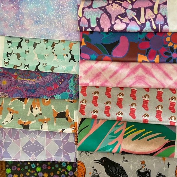Psychedelic Fabric - 70'S Psychedelic Garden in Jeweltone by ...