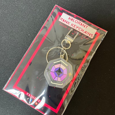 Valorant Diamond Rank Hard Enamel Keychain Rank Buddy Gun Buddy - Etsy