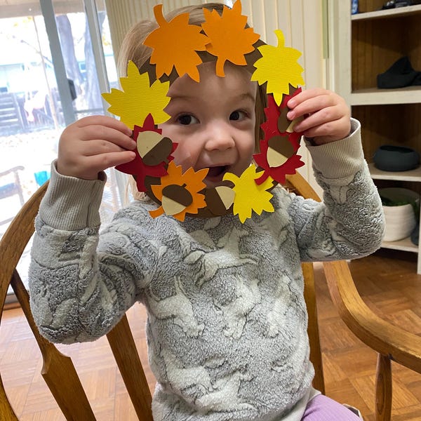 Fall Wreath Craft Kit--cardstock Paper Craft for Kids - Fall Crafts ...
