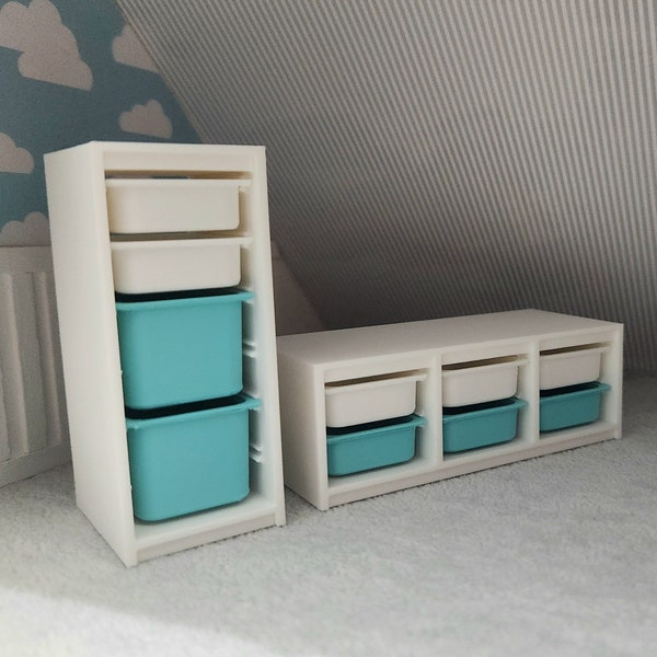 STL File - 1/12 Scale Miniature Storage Unit STL Set for Dollhouses and ...
