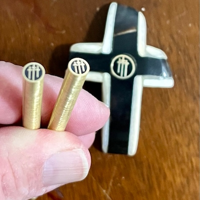 Mosaic Knife Pin WOLF HEAD 3/16in 1/4in 5/16in 3/8in Brass Stainless ...