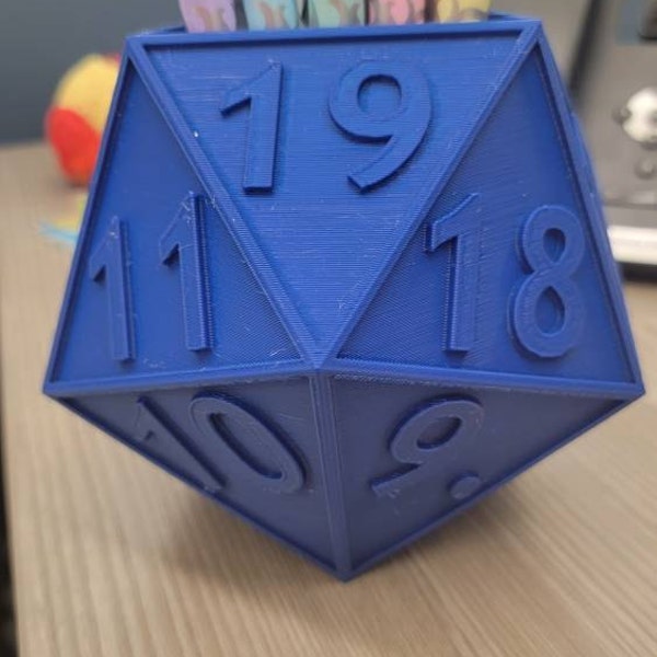 D20 Dice Succulent Planter, Dungeons & Dragons Planter, Dnd Dice Pot ...