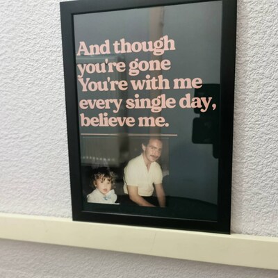 Custom Song Lyric Print Music Poster Wall Art A5 A4 A3 Typographic ...