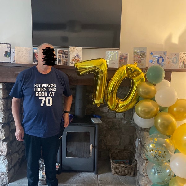 Not Everyone Looks This Good at 70 Men's T-shirt, 70th Birthday Gift ...