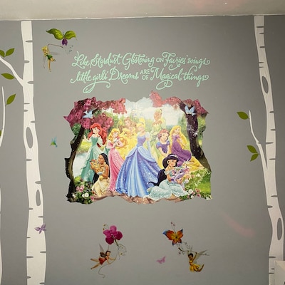 Princess Wall Decal Wall Sticker Removable Vinyl Sticker - Etsy